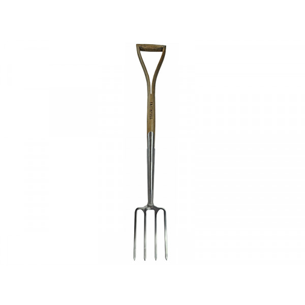 Faithfull Prestige Stainless Steel Border Fork Ash Handle