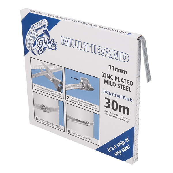 30 MTRS X 11MM MILD STEEL ZINC MULTIBAND