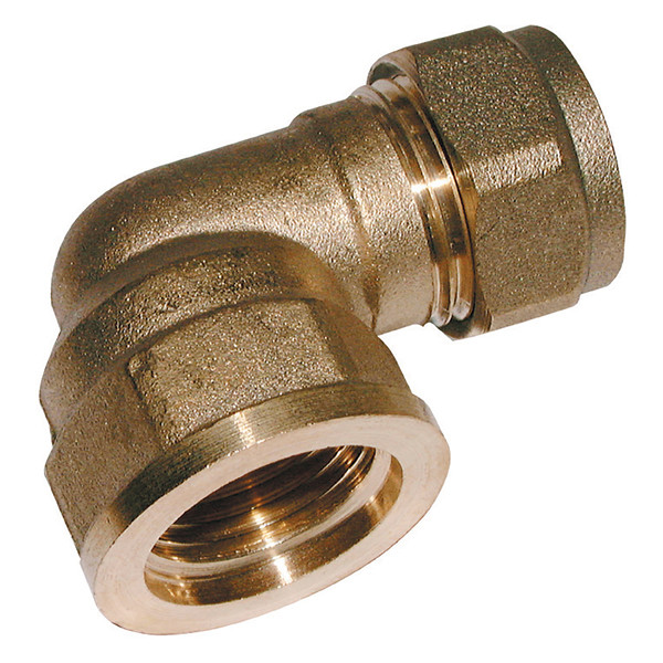 1/2" BSPP Female x 22mm OD Elbow