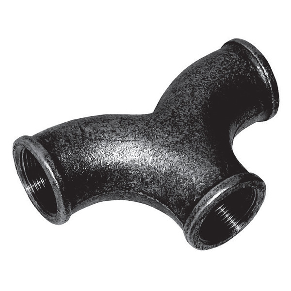 1/2" BSPT FEM TWIN ELBOW FIG197 BLACK