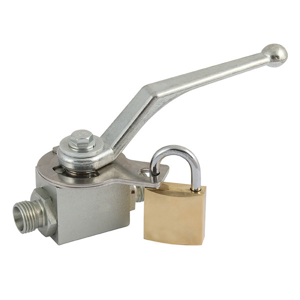 M36 x 2 Metric Male Ball Valve 2 Way Lockable