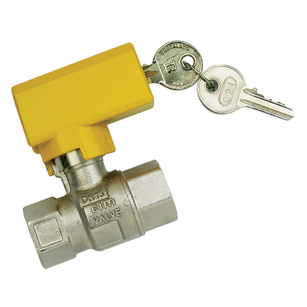 1/2"BSPF Brass Ball Valve Lockable
