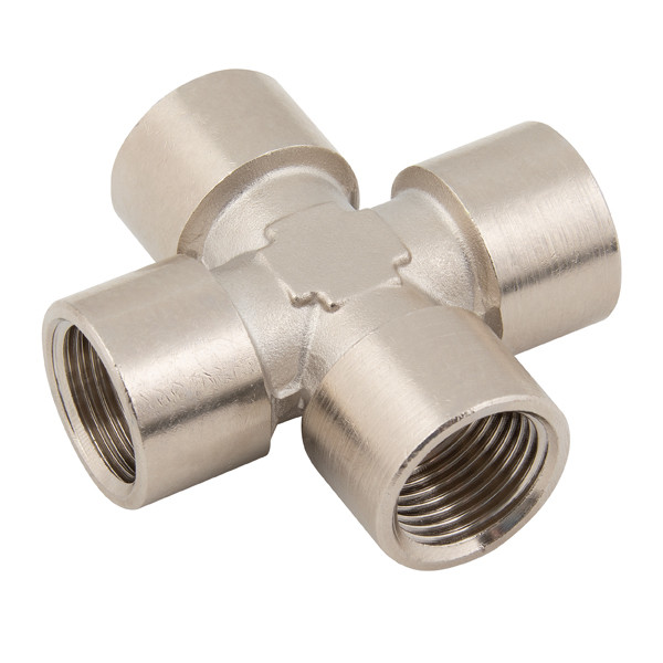 1/4" BSPP Female Equal Cross