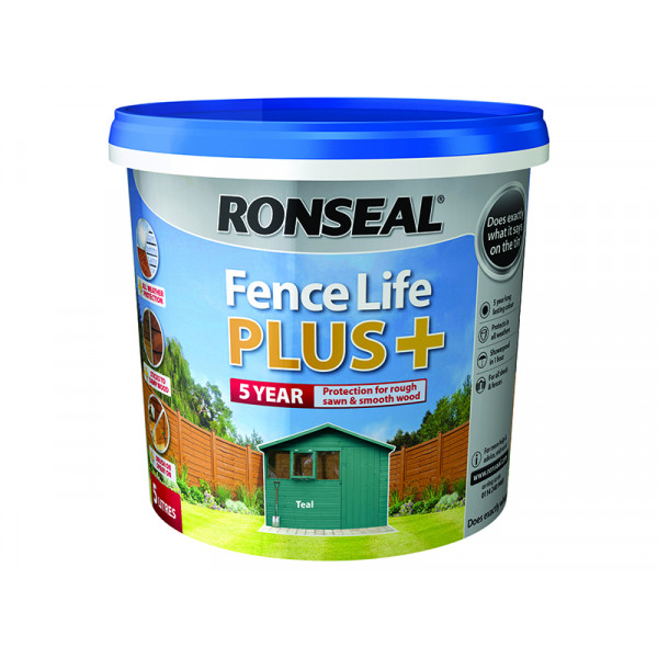 Ronseal Fence Life Plus+ Teal 5 litre