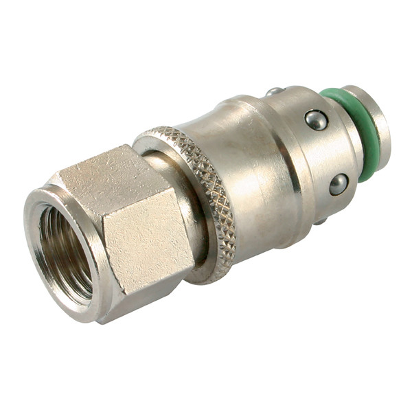 1/4" BSPP Female 412 Straight Female Socket, BSPP