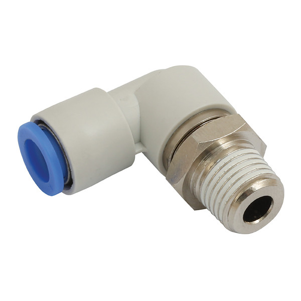 1/4"BSPT x 6mm OD Rotary Male Stud Elbow Vacuum