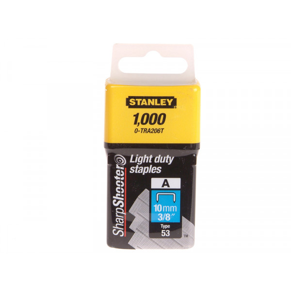 Stanley Tools TRA2 Light-Duty Staple 10mm TRA206T Pack 1000