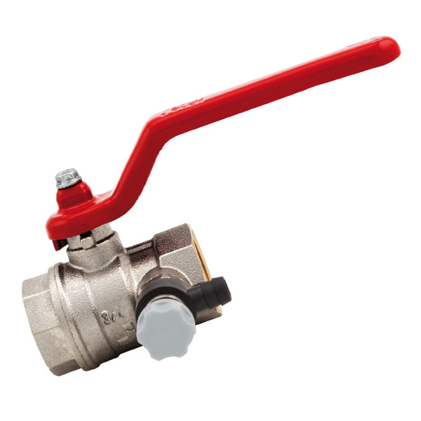 1" BSPP Brass Ball Valve FullFlow withDrainValve