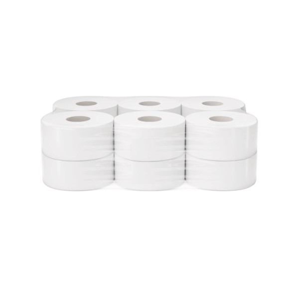CASE 12 X 200M MINI JUMBO T/ROLL 2PLY 62MM CORE C&C 103715 J26200NW