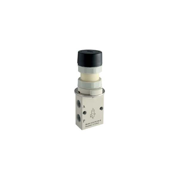 1/8" 3/2 Normally Closed Push Button Valve