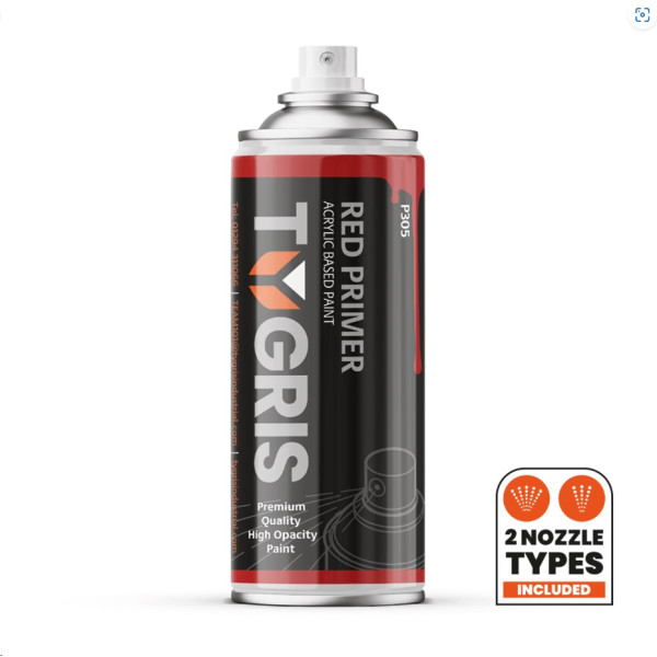 TYGRIS Red Primer Paint 400mL Aerosol - P305