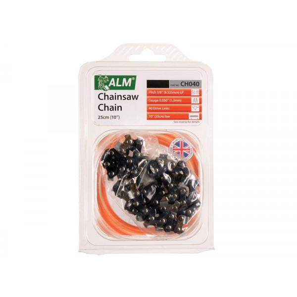 ALM Manufacturing CH040 Chainsaw Chain 3/8in x 40 links 1.3mm - Fits ...