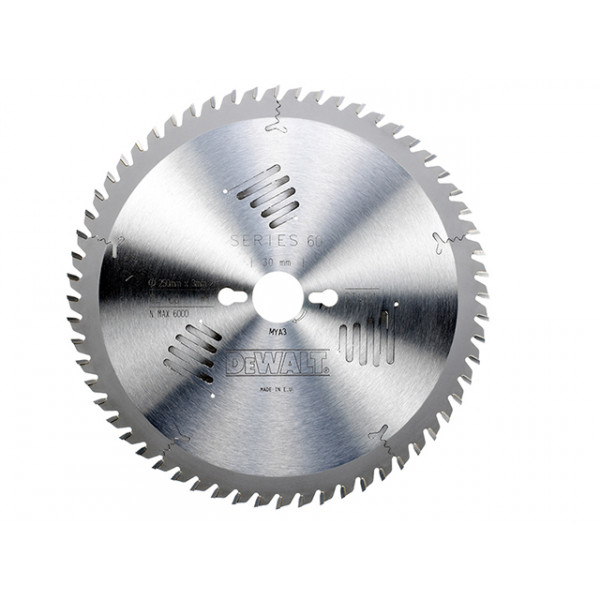 DEWALT Series 60 Circular Saw Blade 250 x 30mm x 60T