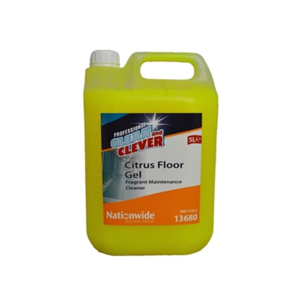 Nationwide Citrus Floor Gel 5Ltr NW13680 B006 4-Hygiene