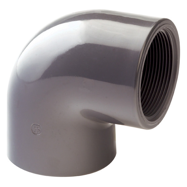 40MM X 114" UPVC PLAIN/THREAD 90? ELBOW